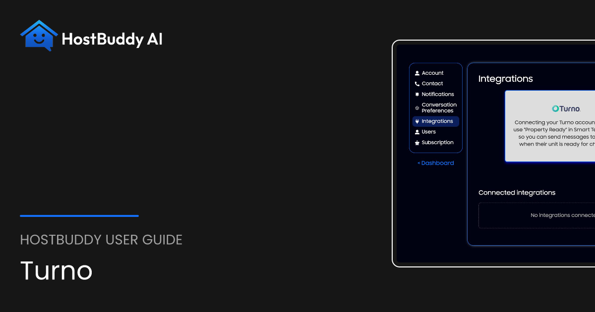 Turno | HostBuddy User Guide