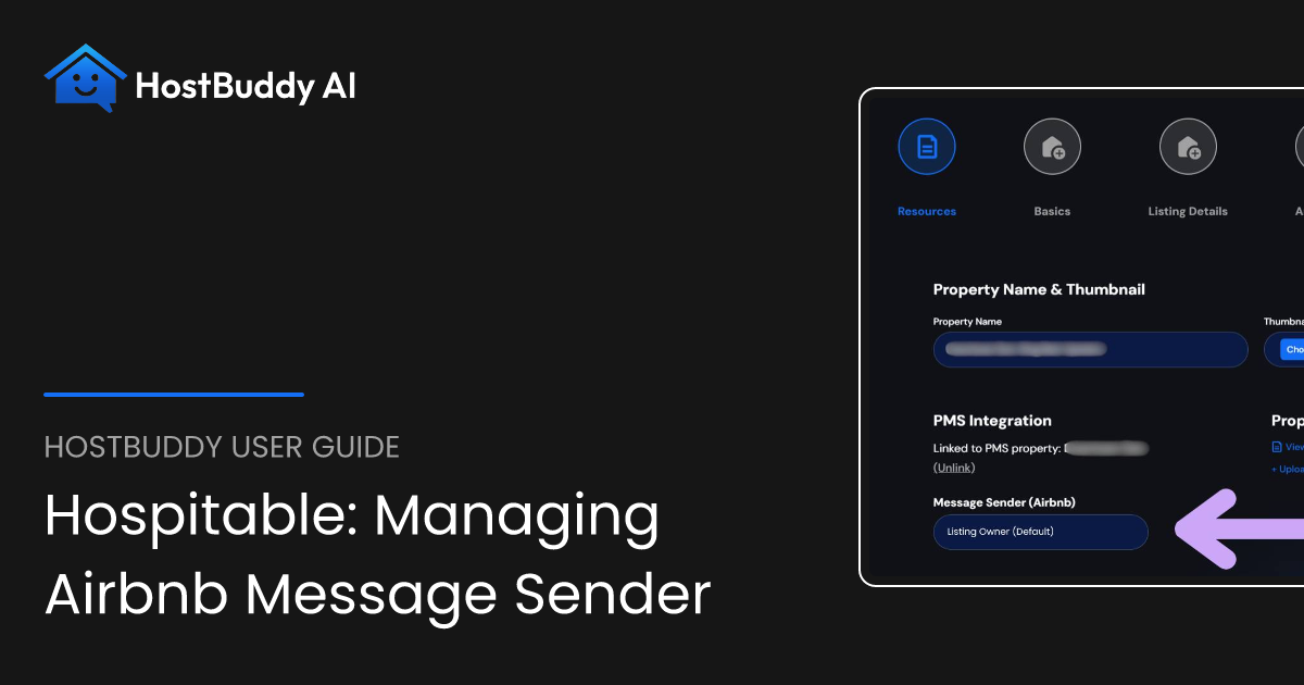Hospitable: Managing Airbnb Message Sender | HostBuddy User Guide