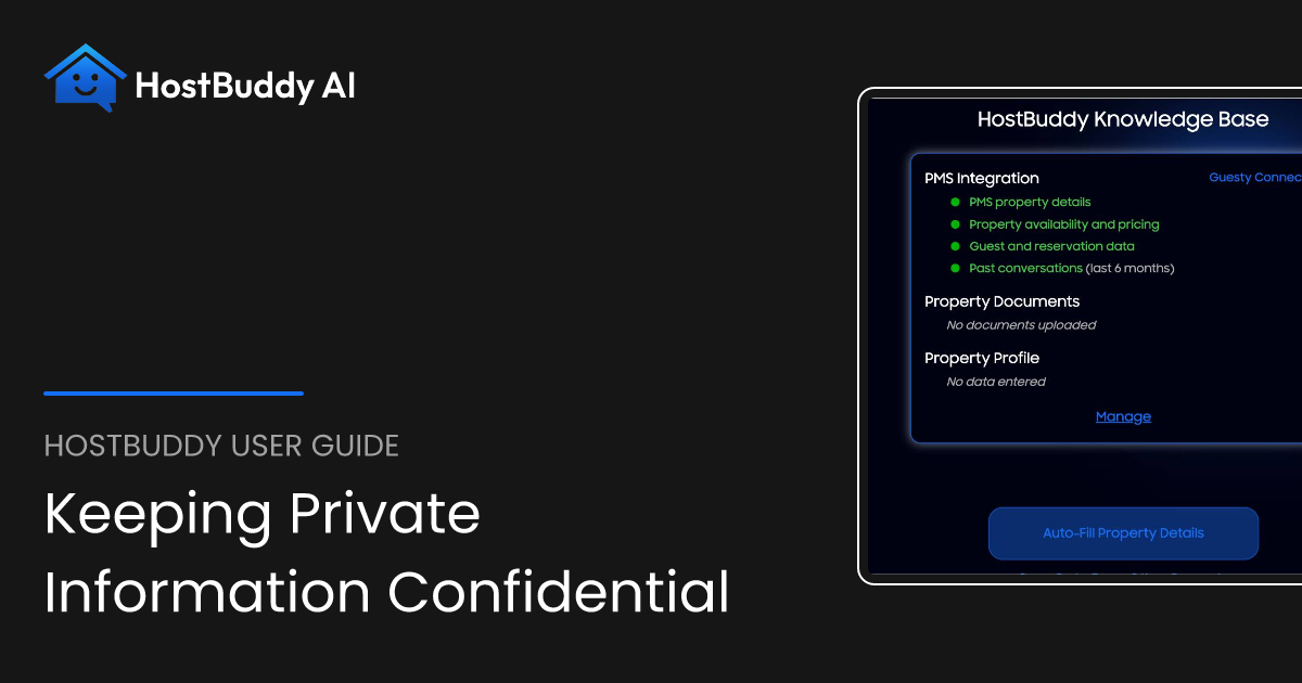 Keeping Private Information Confidential | HostBuddy User Guide